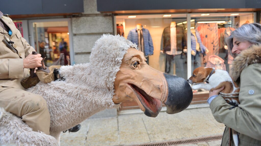 Les Dodos - Déambulation burlesque à dos de dodos